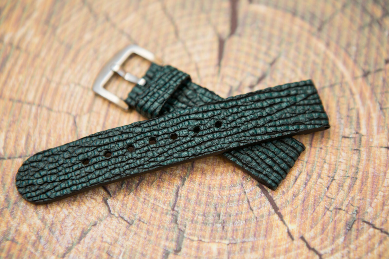 Green leather watch strap 18mm 19mm 20mm 21mm 22mm 23mm 24mm 25mm 26mm ...