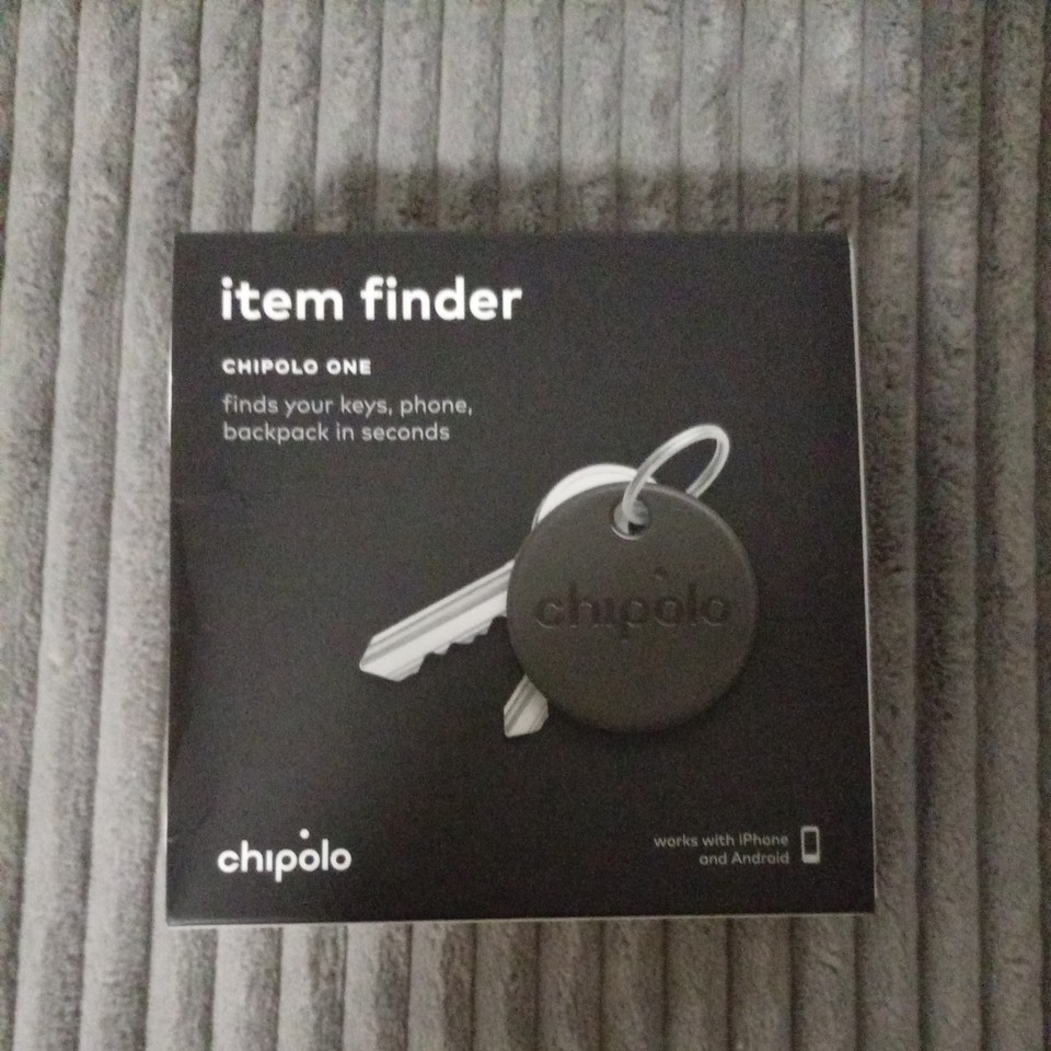 Chipolo ONE Item Finder Bluetooth Tracker for Keys - Black - Damaged ...
