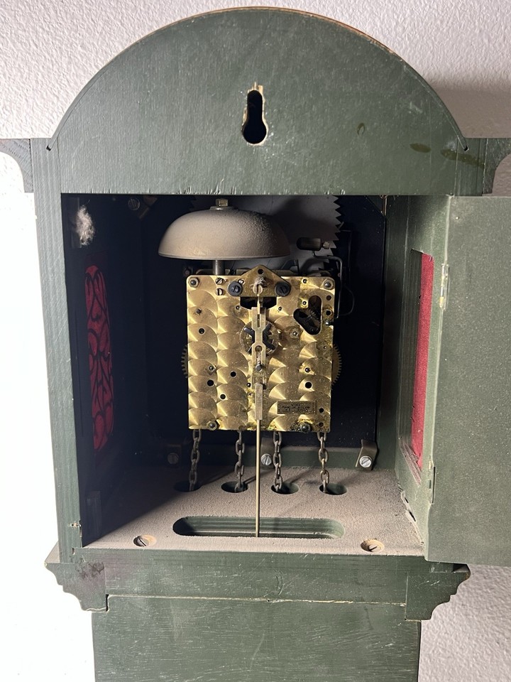 ANTIQUE DUTCH HINDELOOPEN STYLE WUBA WALL CLOCK | eBay