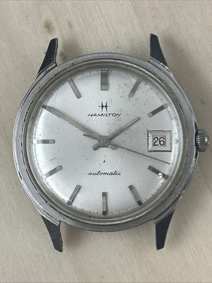 Hamilton 1960s Date Cal.694A Swiss 17 Jewel Mens Automatic Wrist Watch ...