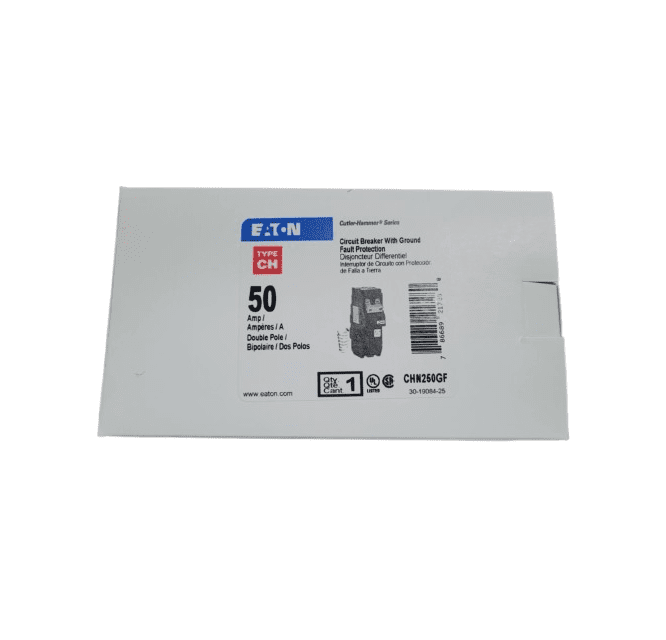 Eaton CHN250GF Type Ch 50-Amp Circuit Breaker With Ground Fault ...