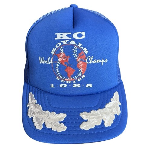 Vintage 1985 KC Royals World Series Champs Cobra Caps Trucker Hat ...