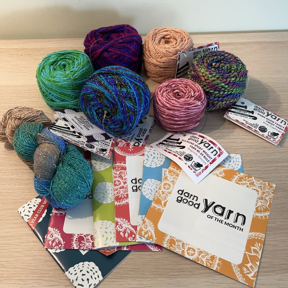 Darn Good Yarn Lot: Quality Yarn With Patterns and Booklets! | eBay