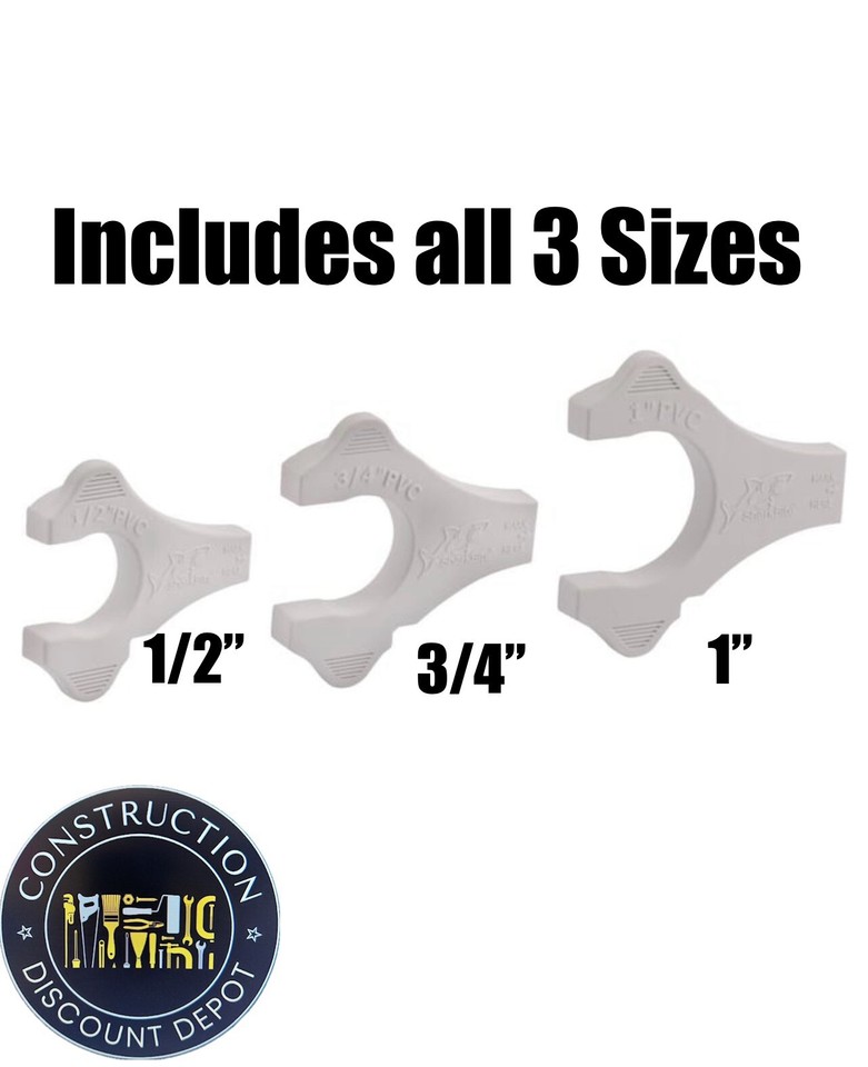 3 Pack SharkBite Includes 1/2" 3/4" 1" PVC Fitting Removal Tool Clips ...
