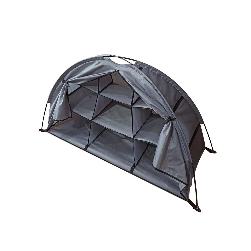 Camping Shoes Storage Organizer 9 Shelf Collapsible RV Tent Clothes ...