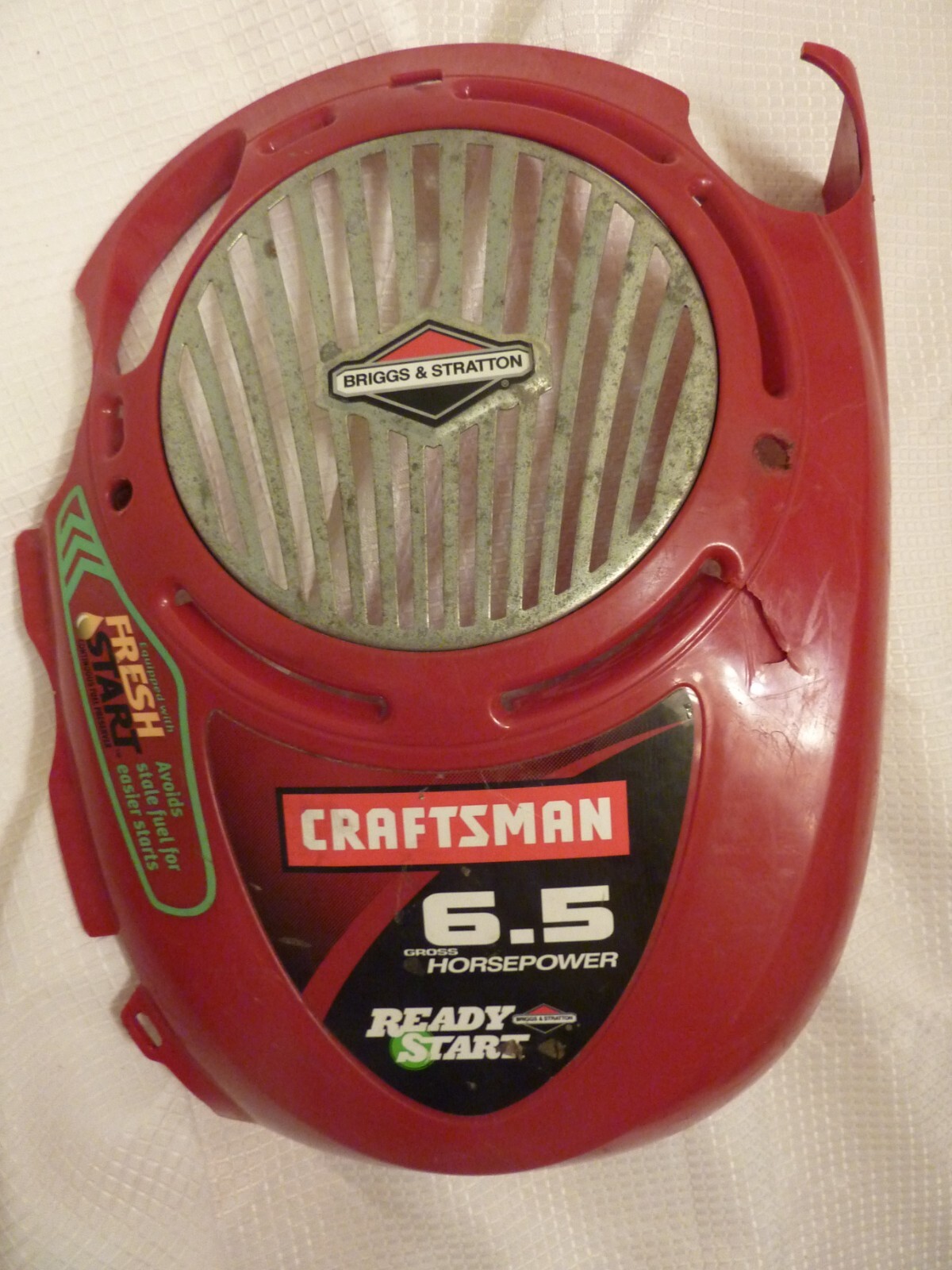 OEM Briggs & Stratton Craftsman Mower 6.5 hp Engine Cover Housing ...