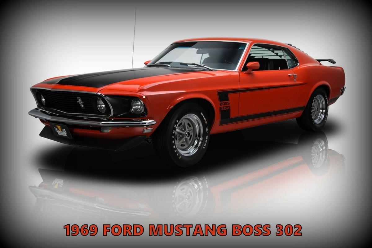 1969 Boss 302 Mustang Lime Green 1970 Mustang Boss 302 L/H Drive