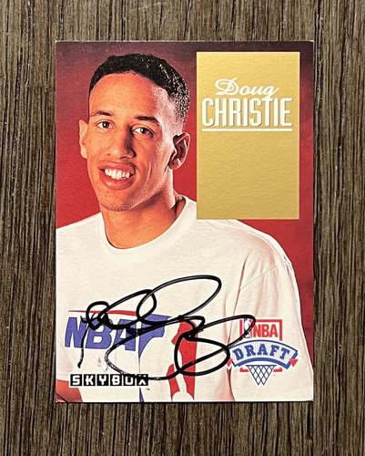 Doug Christie Rookie Auto 1993-94 SkyBox Card #DP17 Vintage Pepperdine ...