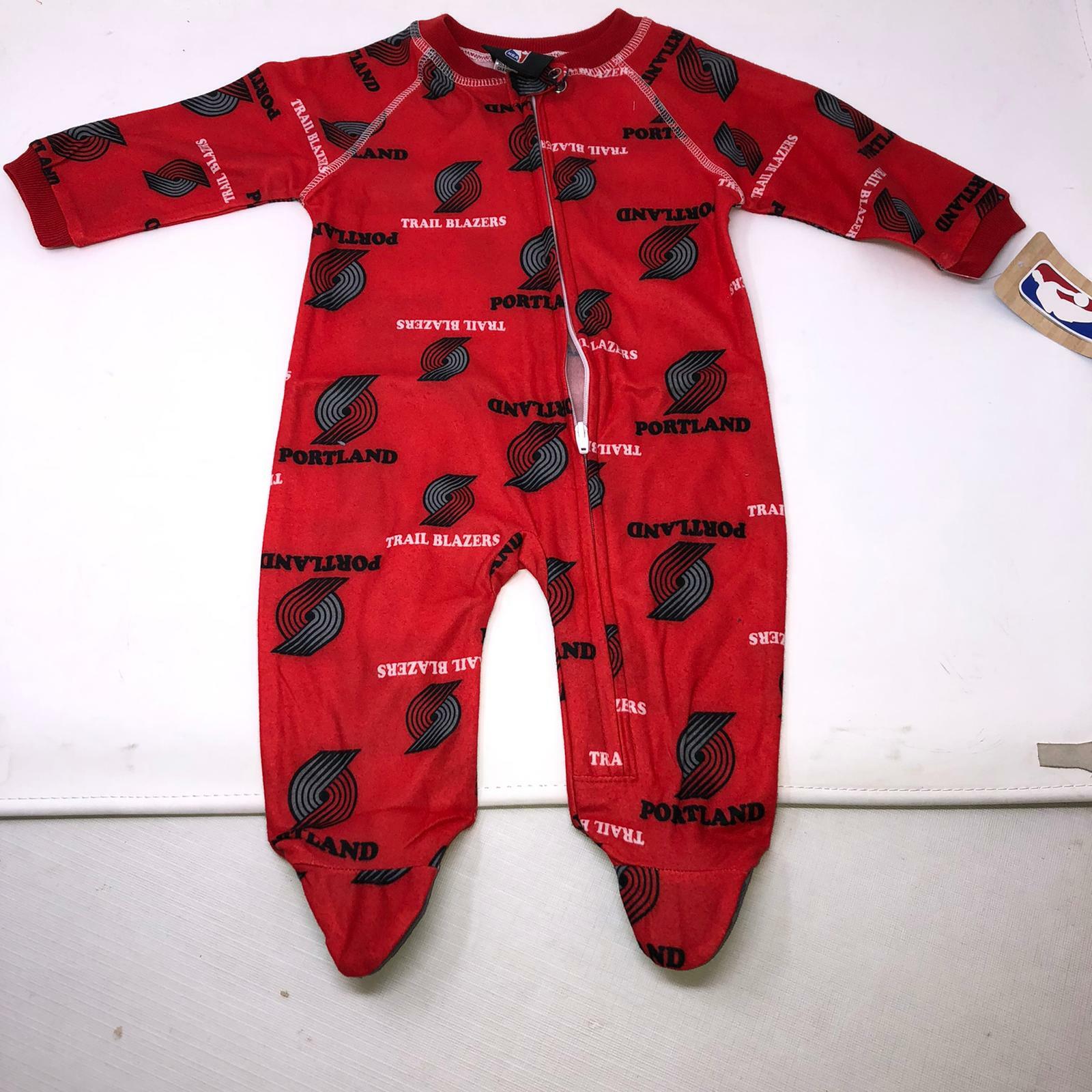 Portland Trail Blazers Coverall Zip Up Sleeper Baby Toddler Size 0/3 ...