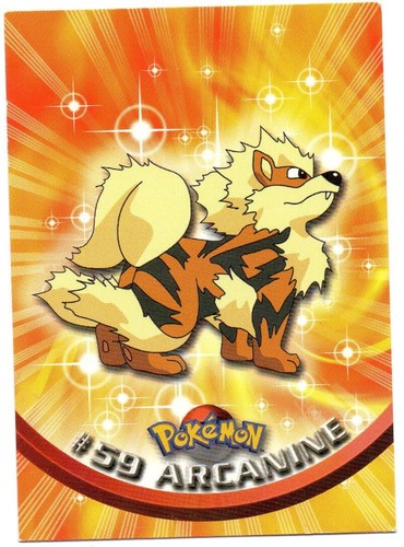 Pokémon #59 Arcanine Card 1999 Topps TV Animation Edition | eBay