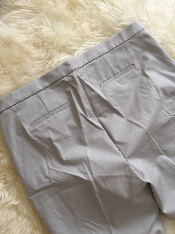 New J Crew Tall Martie Pant in Two-way Stretch Cotton Cloud Grey Sz 16T ...