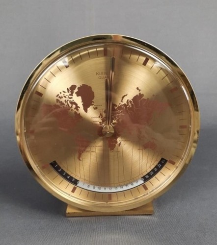 KIENZLE QUARTZ Battery Desktop World Time Clock German TESTED TO RUN | eBay