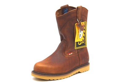 CACTUS FOOTWEAR 1022 LIGHT BROWN WELLINGTON BOOT SLIP &OIL RESISTANT ...