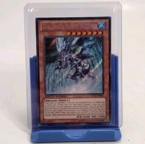 Yugioh TCG Tidal Dragon Ruler Of Waterfalls CT10-EN001 Limited Edition ...