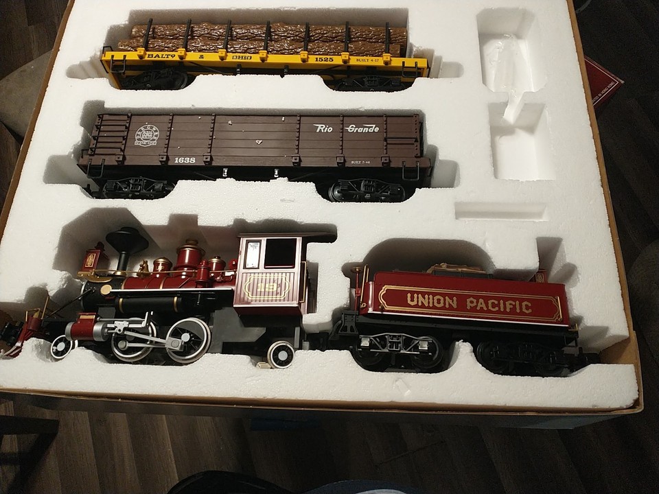 BACHMANN 90014 G BIG HAULERS PRAIRIE FLYER TRAIN SET 2-4-2 ENGINE WITH ...