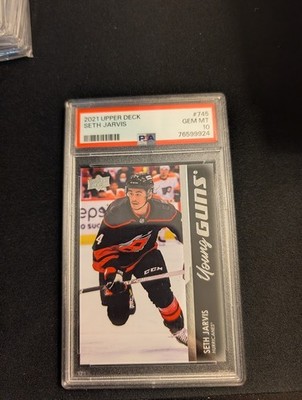2021-22 UD Extended Series Seth Jarvis Rookie Young Guns #745 PSA 10 ...