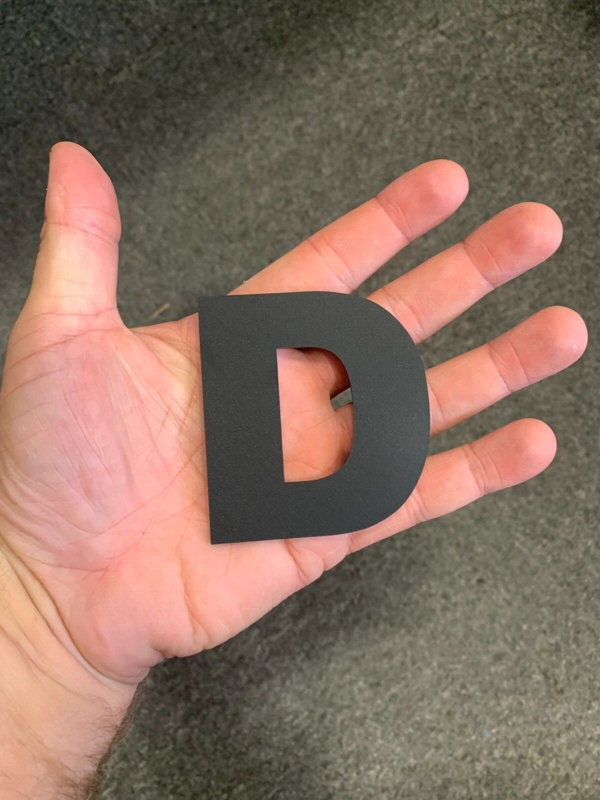 75mm High Matt Black 3mm Thick Acrylic Letters - Signage - Plastic ...