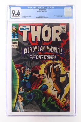 Thor #136 - Marvel Comics 1967 CGC 9.6 2nd appearance of Lady Sif | eBay
