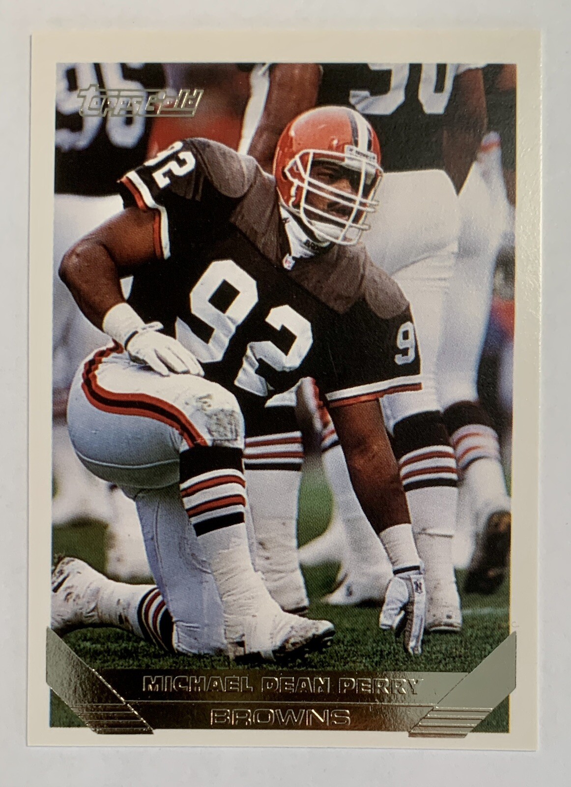 1993 Topps Football Card Gold #623 Michael Dean Perry - Cleveland ...