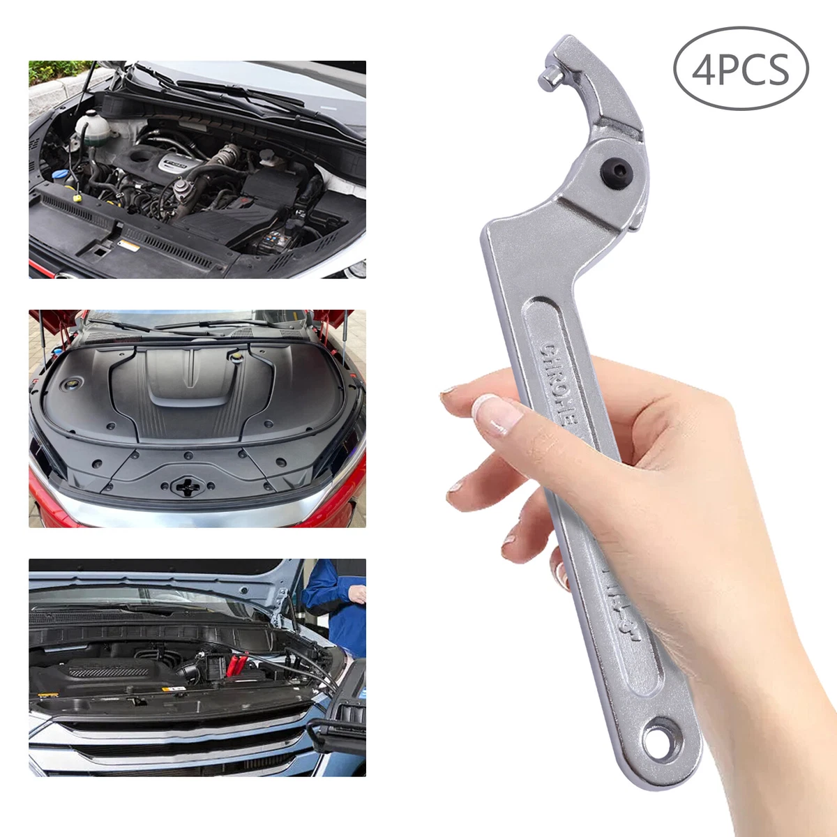 Adjustable Face Spanner Wrench