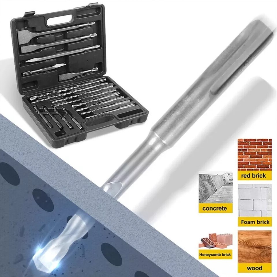 20pcs Rotary Hammer Drill Bit Chisels SDS Plus Rotary Hammer Bit and ...