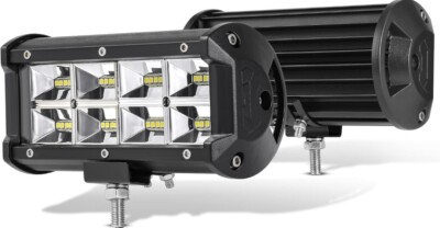 YITAMOTOR LED Light Bar 7 Inch 96W LED Work Light Fog Dual Row JEEP ...