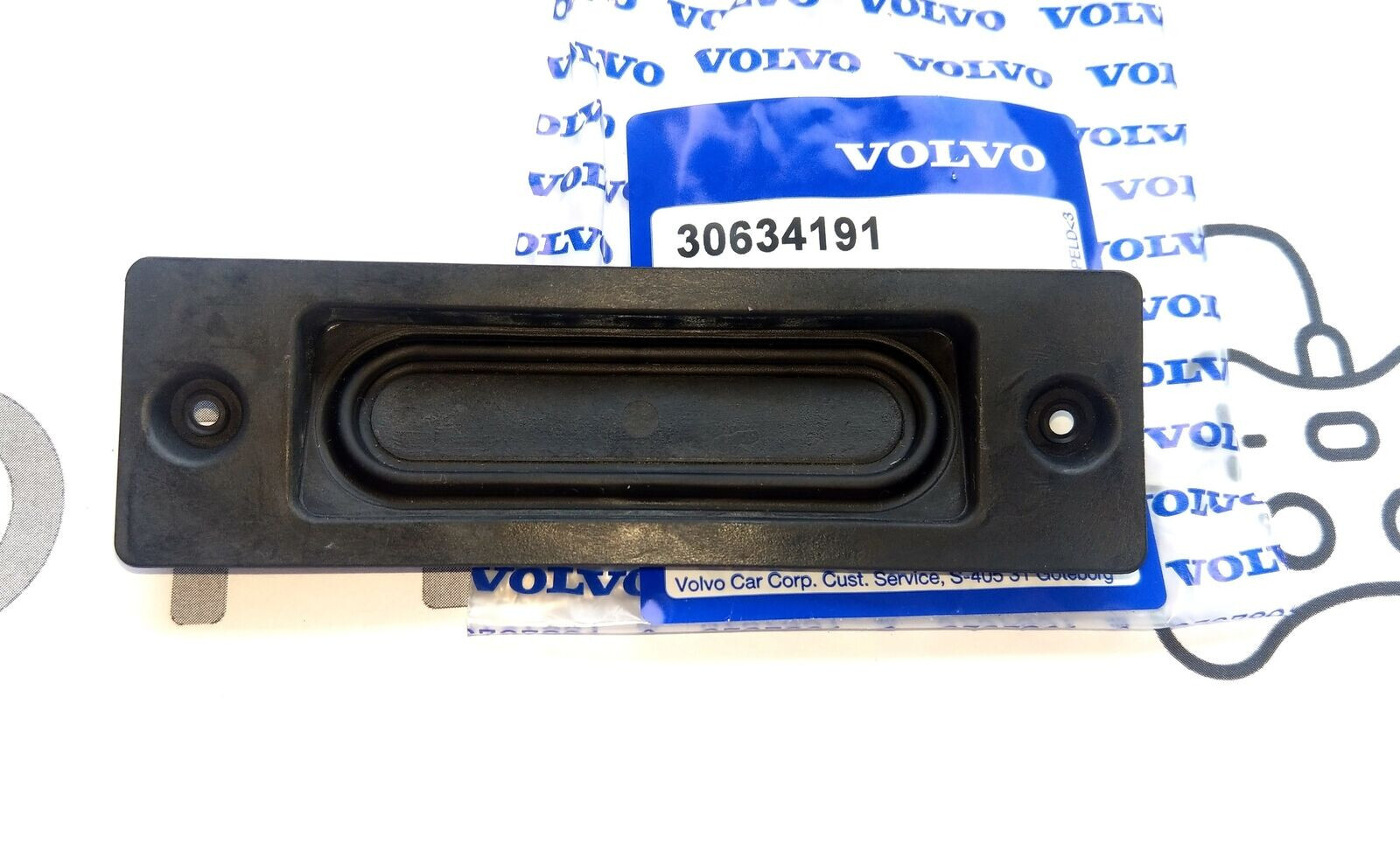 Volvo S40 V50 S80 XC60 Rubber buttoner button, Handle Tailgate, Bootlid ...