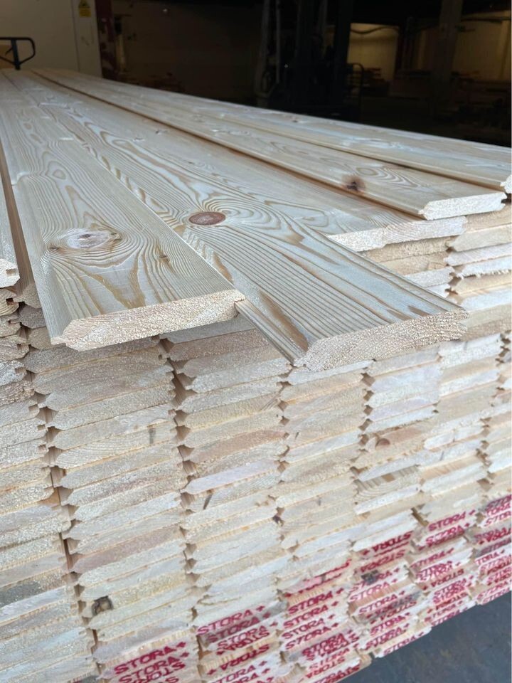 VGROOVE T&G PINE MATCHBOARD CLADDING - 100 LINEAR METERS | eBay UK