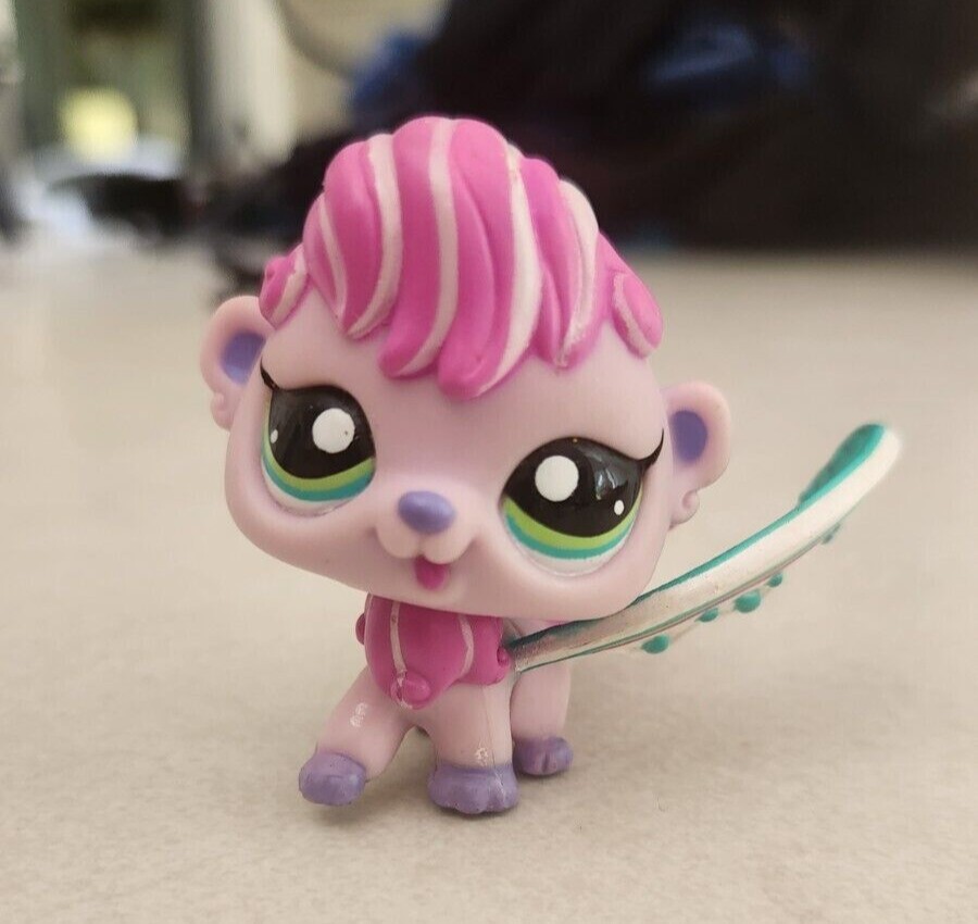 Littlest Pet Shop LPS Fairy Shimmering Sky Rainbow Wings Green/Teal ...