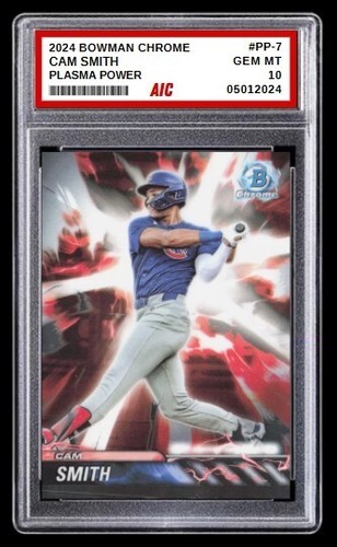 2024 Cam Smith Bowman Chrome Plasma Power Rookie PP-7 Graded 10 | eBay