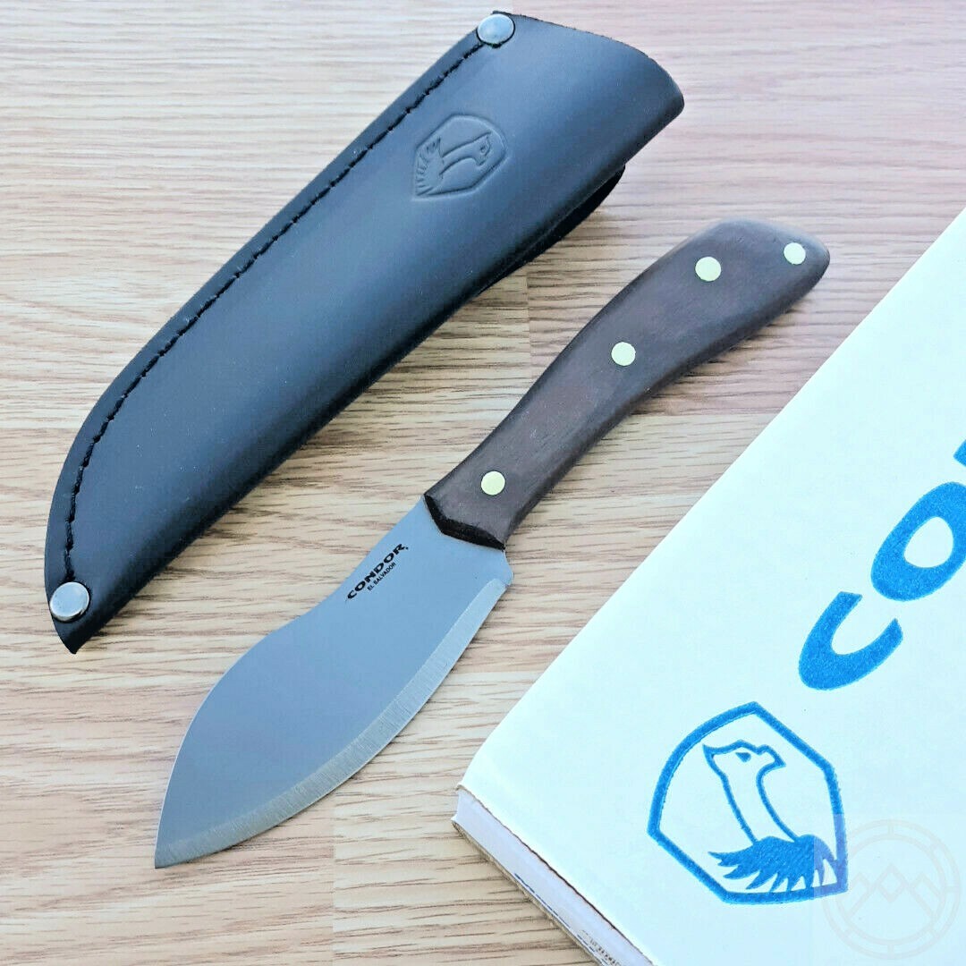Condor Nessmuk Fixed Knife 4.13" 1075 Carbon Steel Full Tang Blade ...
