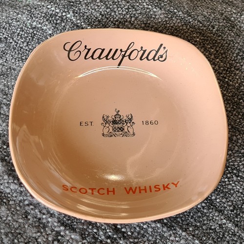 Crawford's Scotch Whisky, vintage bar dish/plate | eBay