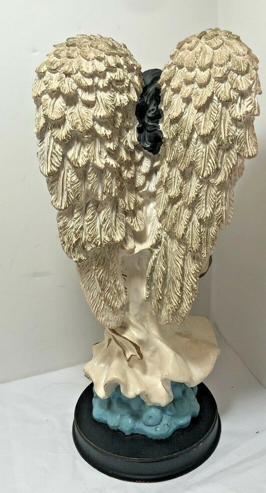 Ebony Treasures Black Angel Cherubs Music Instruments Figure African ...