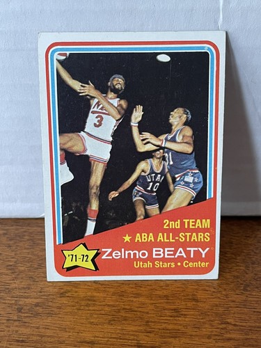 ZELMO BEATY 1972-73 Topps #256 ABA All-Stars 2nd Team Utah Stars BK67 ...