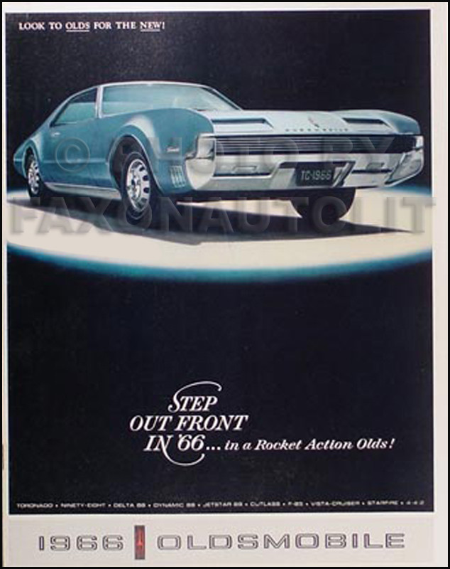 1966 Oldsmobile Sales Catalog 442 Cutlass F85 88 98 Jetstar Starfire ...