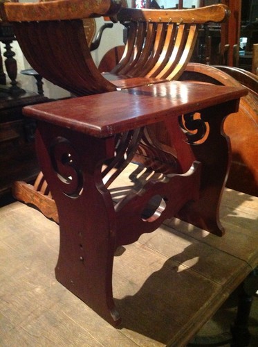 Victorian Mahogany Harmonium Pianist Organist Piano Organ Stool Bench ...