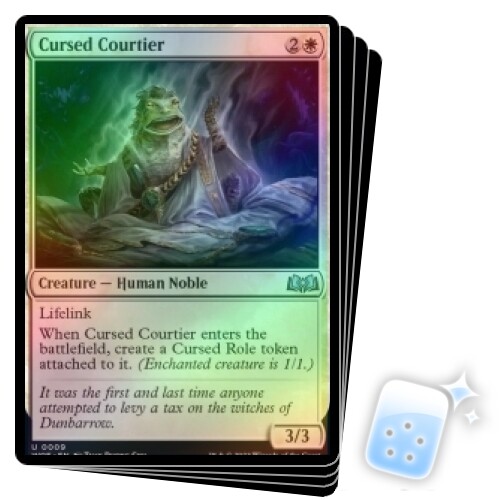 FOIL CURSED COURTIER X4 Wilds Of Eldraine WOE Magic MTG MINT CARD | eBay
