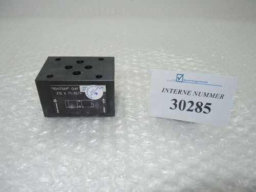Non return valve, Rexroth No. Z1S 6 T1-33/V, Demag injection molding ...