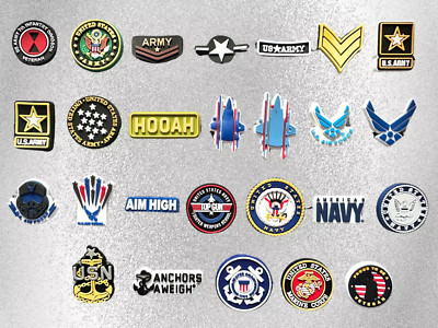 Military Veteran US Army Hooah Navy Anchor Air Force Crocs Compatible ...