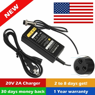 24V 2A FAST Battery Charger Standard 3-Prong Inline for Razor E100 E200 ...
