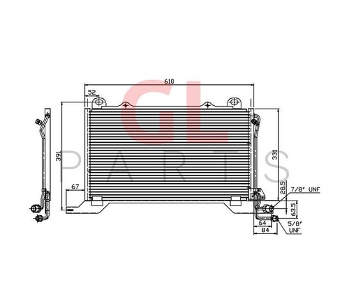 Air Condenser A/C Radiator FOR MERCEDES BENZ E W210 1999-2002 ...