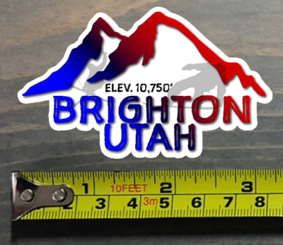 Brighton Sticker Decal 3.25" Mountain Ski Utah Resort Snow Bird PO | eBay