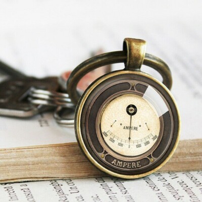 Vintage Volt Meter Keychain, Voltmeter Keyring, Voltmeter Jewelry Gift ...