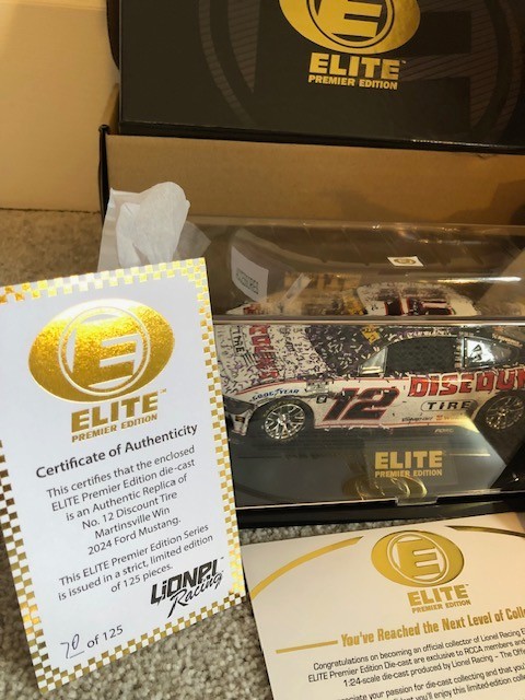 Ryan Blaney "ELITE PREMIER" #12 Discount Tire Martinsville Win #70 of ...