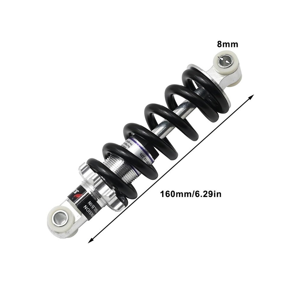 750lb Rear Shock Absorber 160mm Suspension Spring for Minimoto Bike ...