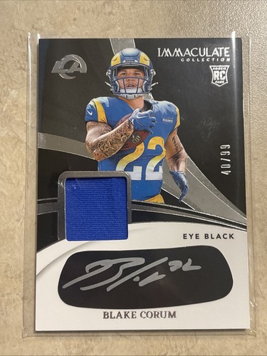2024 Panini Immaculate Football BLAKE CORUM EYE BLACK RPA /99 #EYE-BCO ...