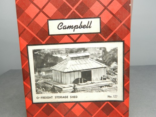 1/48 O Scale Campbell Scale Models #127 FREIGHT STORAGE SHED New in Box ...