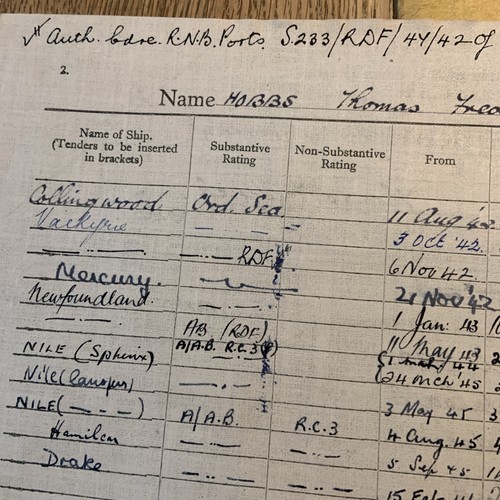 Vintage Royal Navy Seaman’s Service Records 1942-1946 WW2 | eBay UK