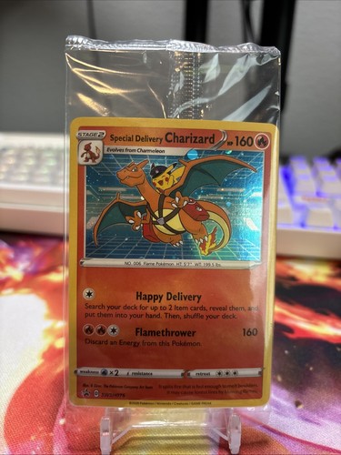 Special Delivery Charizard Pokemon Center Promo Card Sealed SWSH075 ...