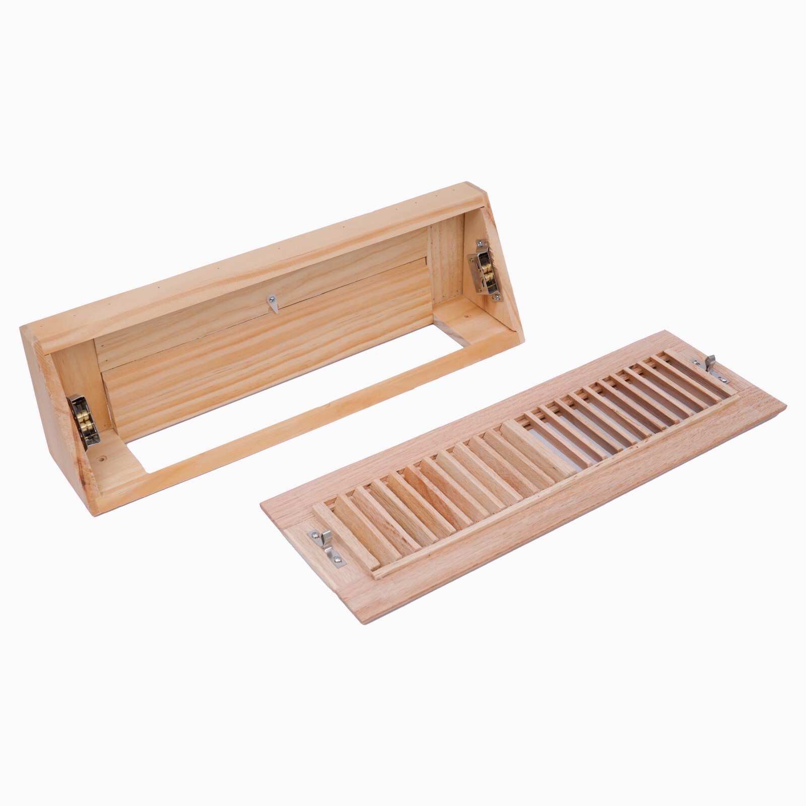 Wooden Baseboard Floor Register | Return Air Grille | Decorative Air ...